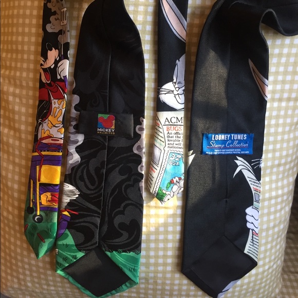 Disney | Other | Looney Tunes Bugs Bunny Mens Tie Goofy Tie | Poshmark